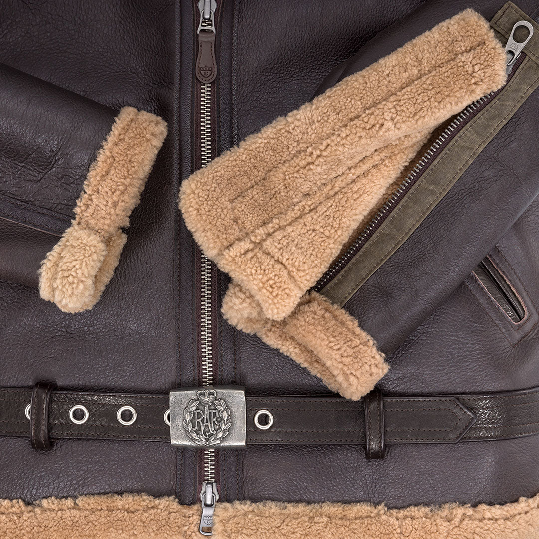 Cockpit USA RAF Fighter Weight Sheepskin Bomber Jacket – R2B